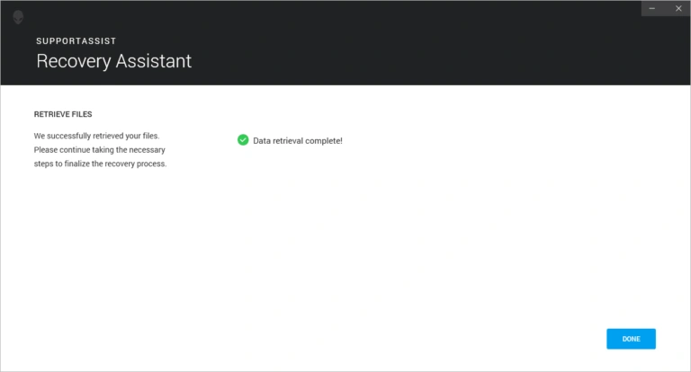 戴尔 SupportAssist OS Recovery 文件备份、恢复教程