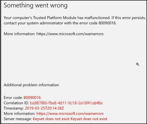 更换系统主板后出现 Microsoft Office Outlook Exchange 错误 80090016